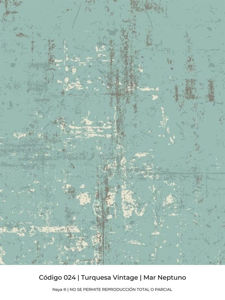 Naya Espejos México® | Código 024 | Turquesa Vintage | Mar Neptuno